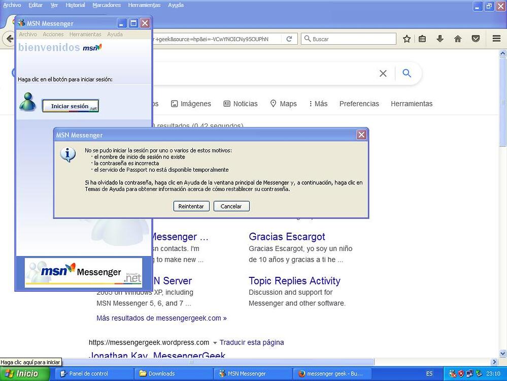 PROBLEMAS INSTALAR MSN WINDOWS XP - Technology - MessengerGeek