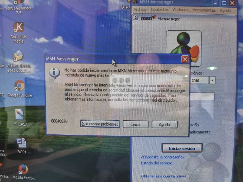 Problema con msn 7.5 en windows xp - Messenger Software - MessengerGeek
